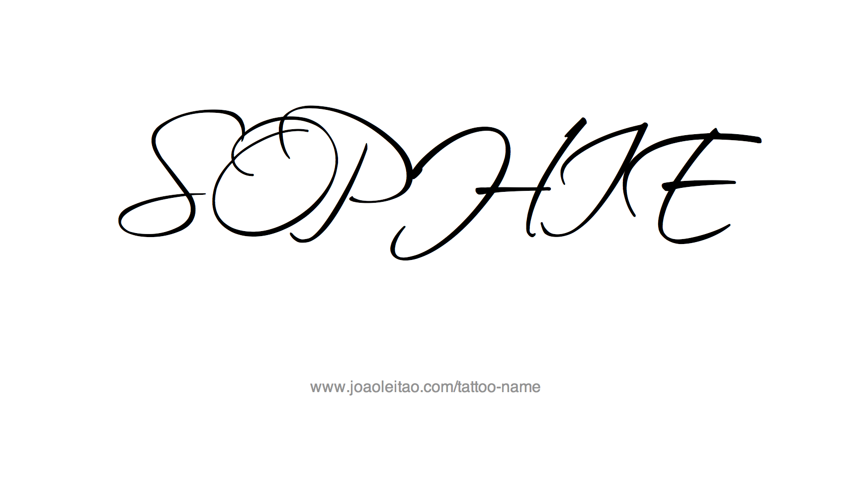 Sophie Name Tattoo Designs