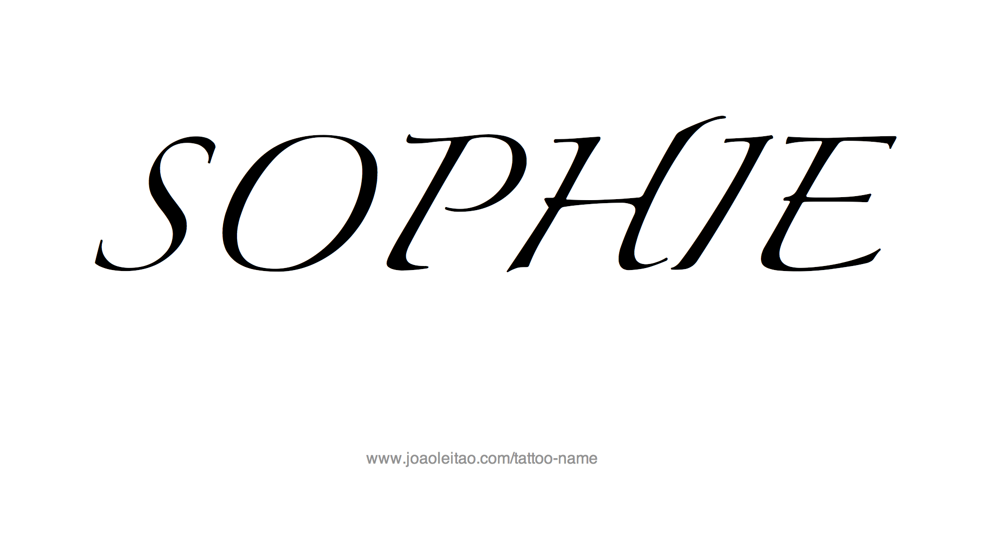 Sophie Name Tattoo Designs