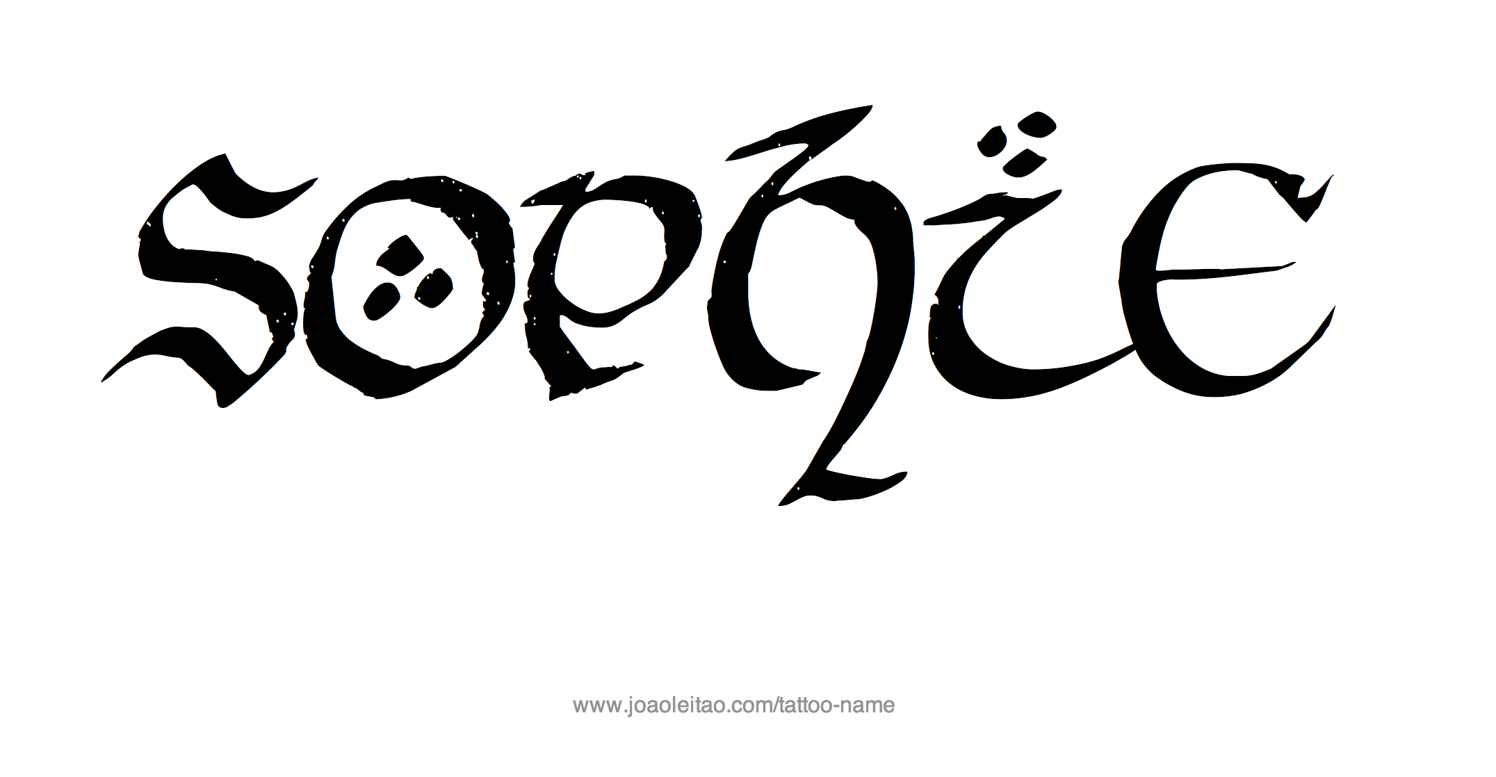 Sophie Name Tattoo Designs