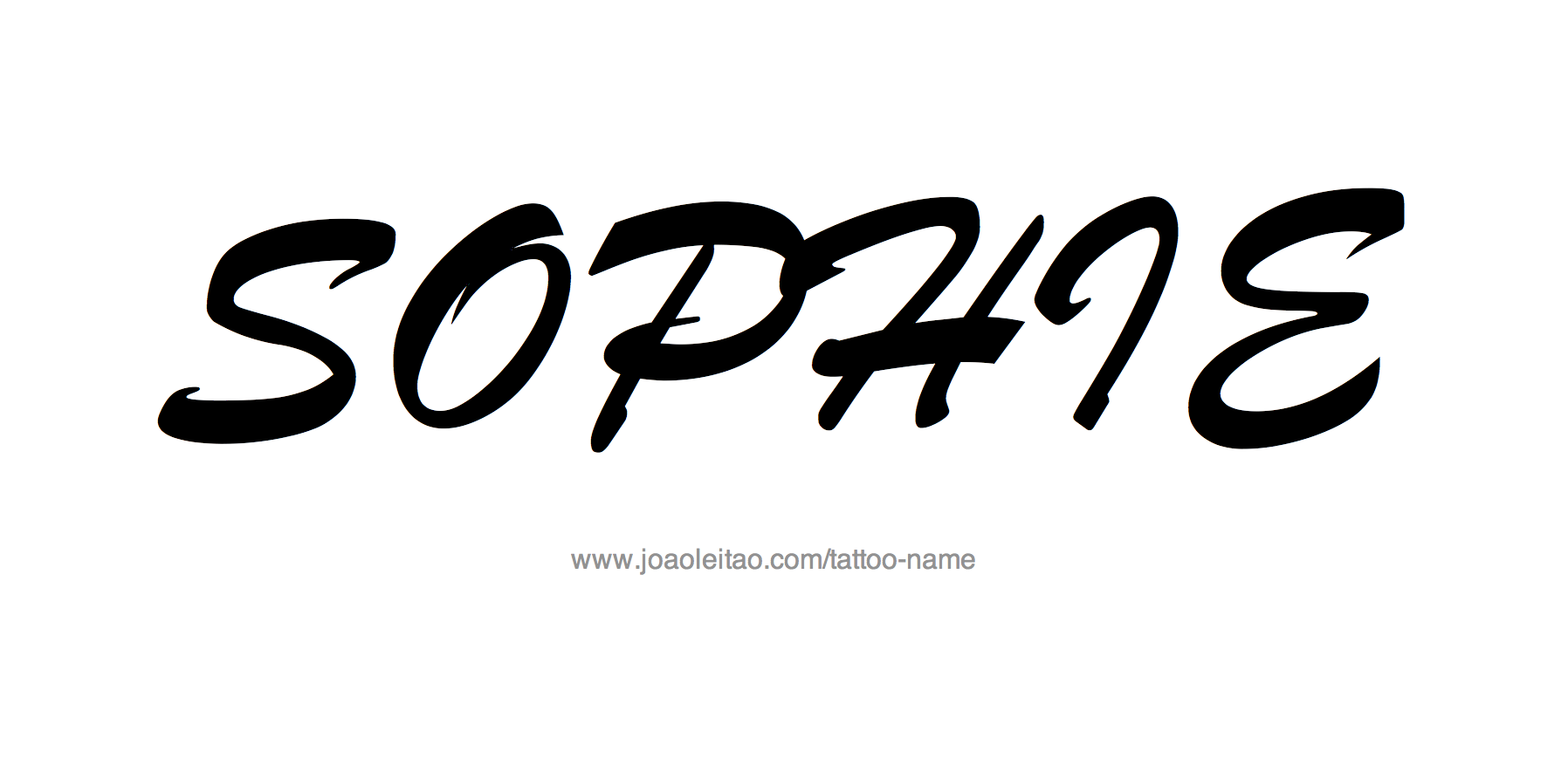 Sophie Name Tattoo Designs