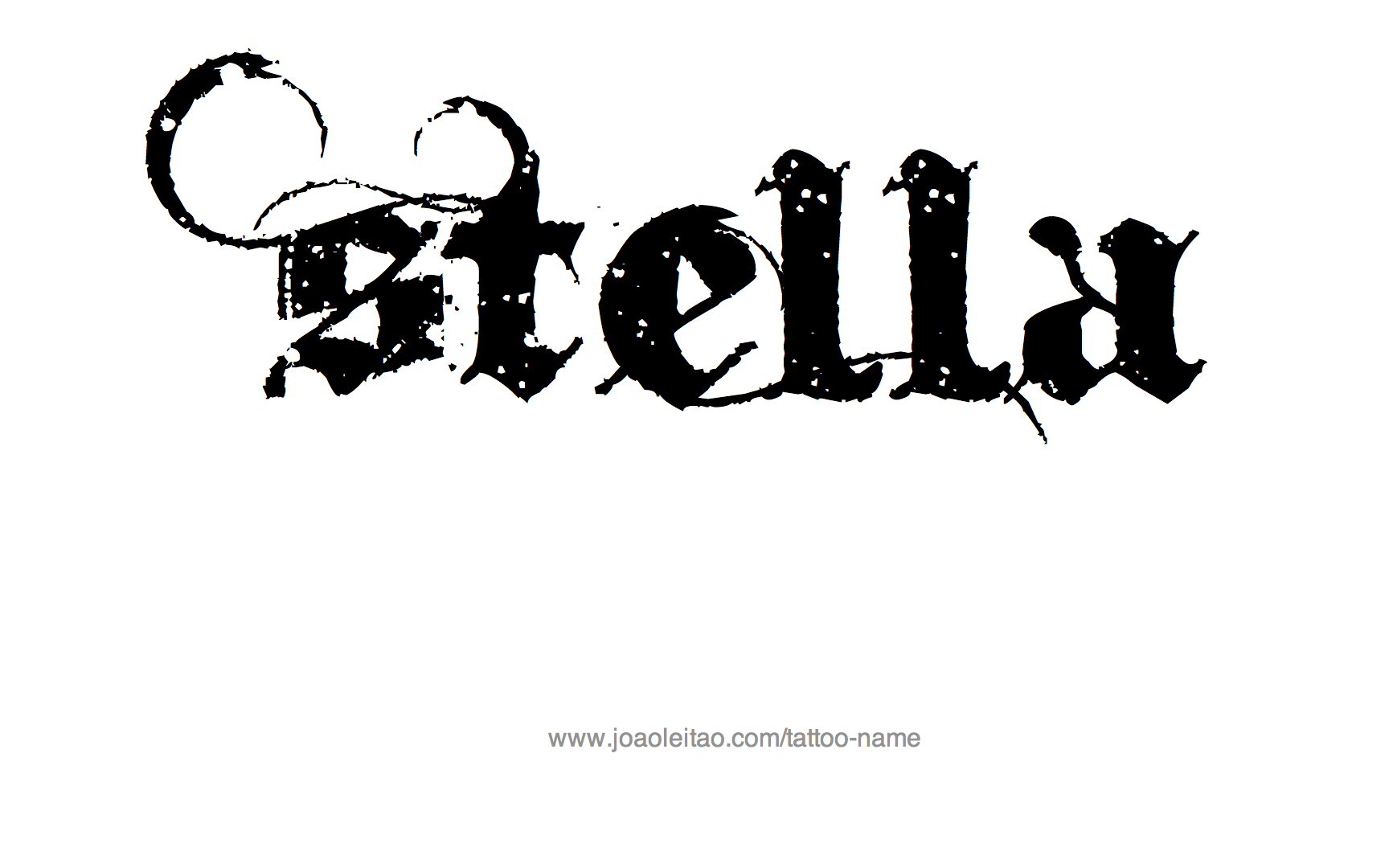 Stella Name Tattoo Designs