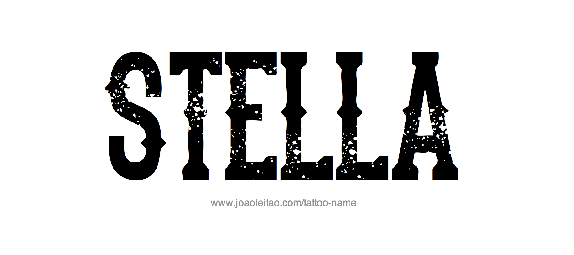 Stella Name Tattoo Designs