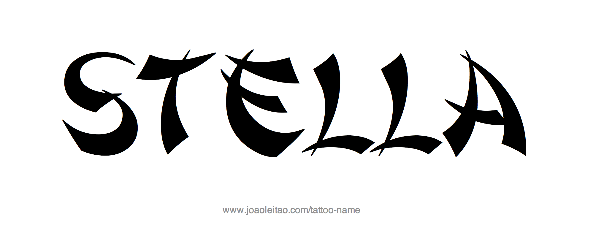 Stella Name Tattoo Designs