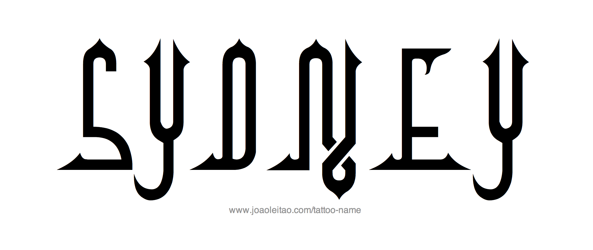 Sydney Name Tattoo Designs