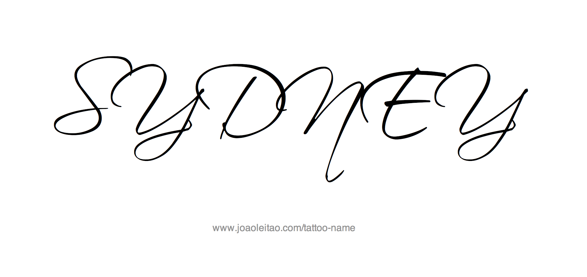 Sydney Name Tattoo Designs
