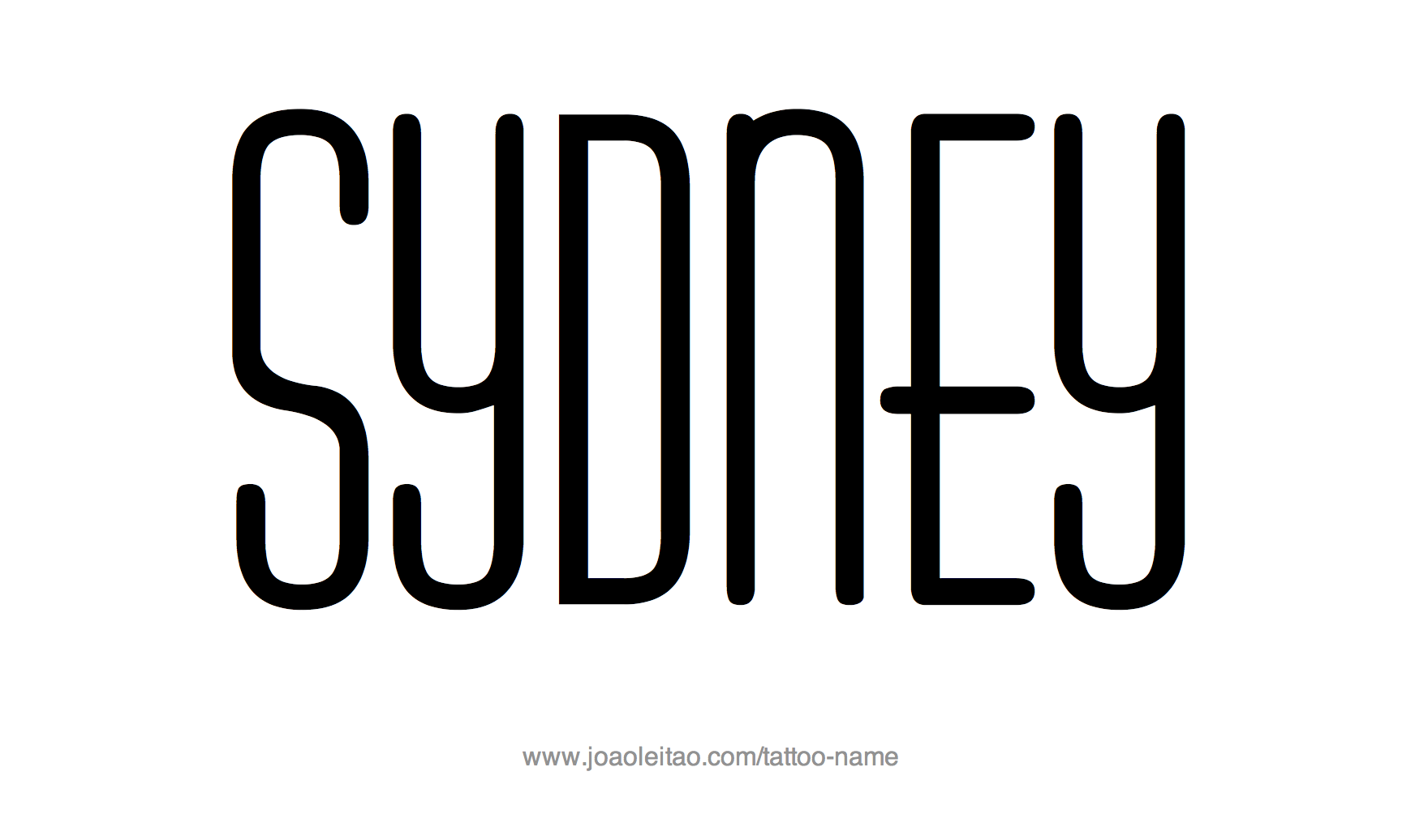 Sydney Name Tattoo Designs
