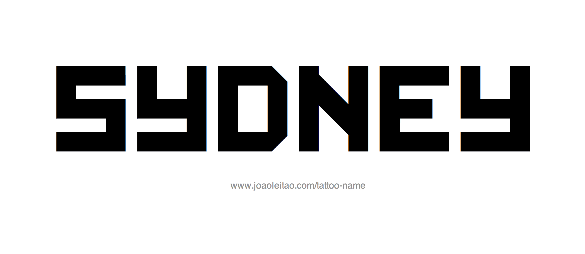 Sydney Name Tattoo Designs