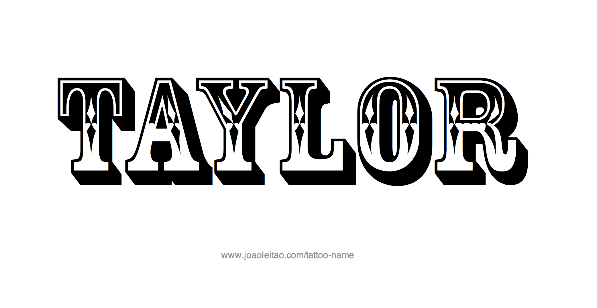 Taylor Name Tattoo Designs