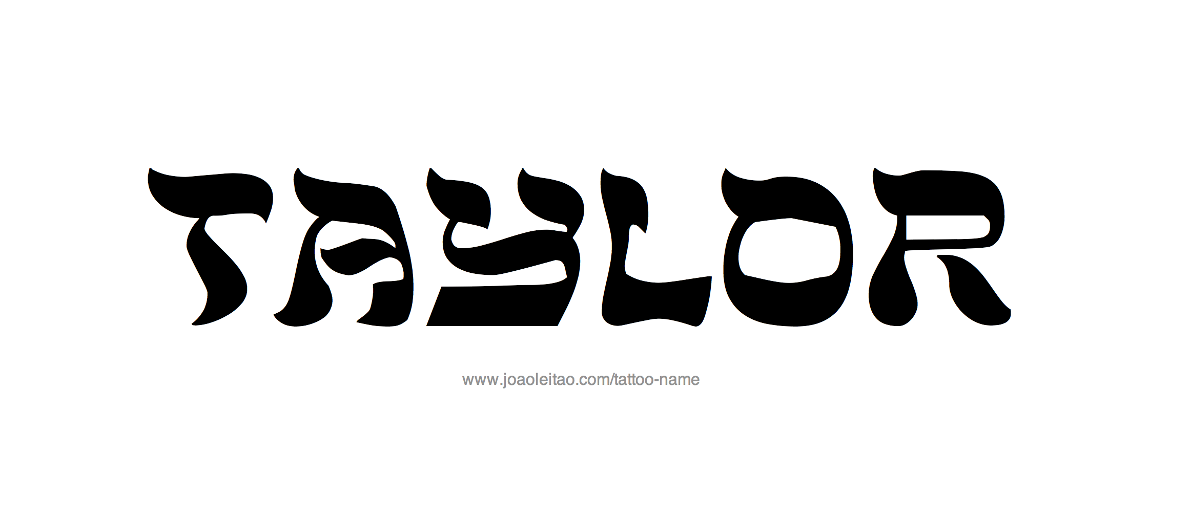 Taylor Name Tattoo Designs