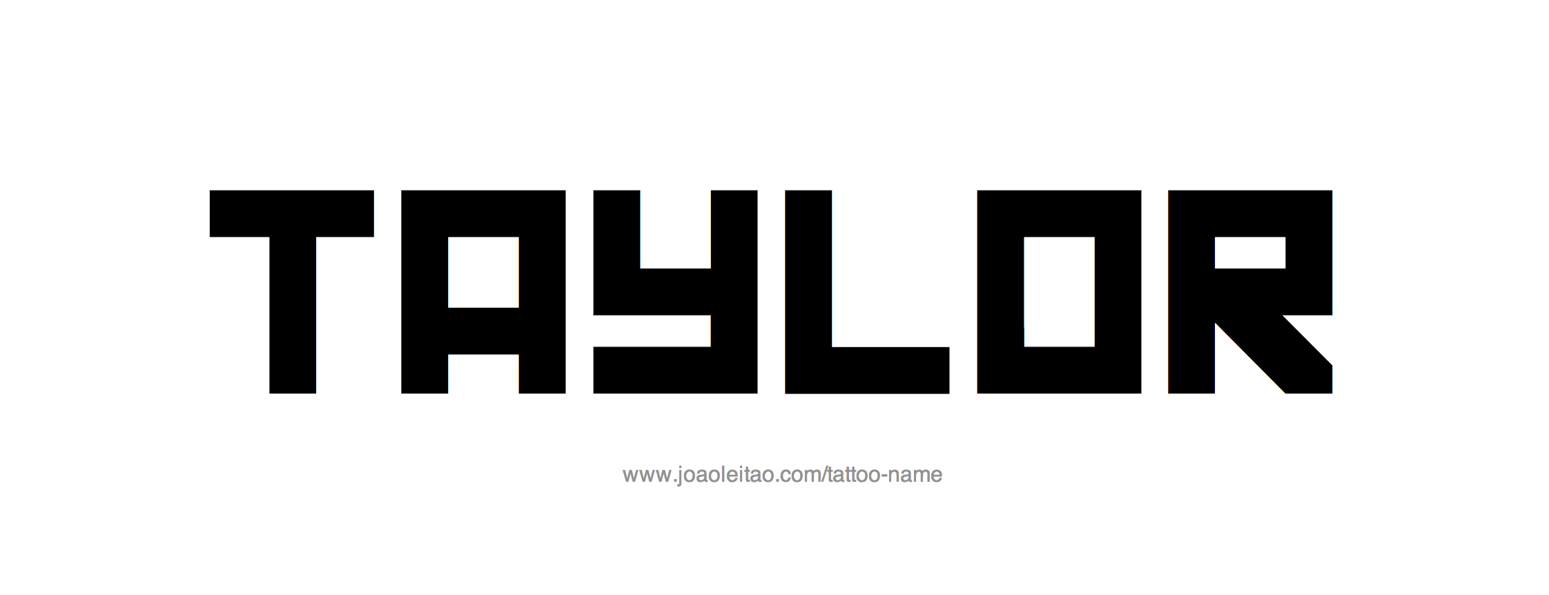 Taylor Name Tattoo Designs