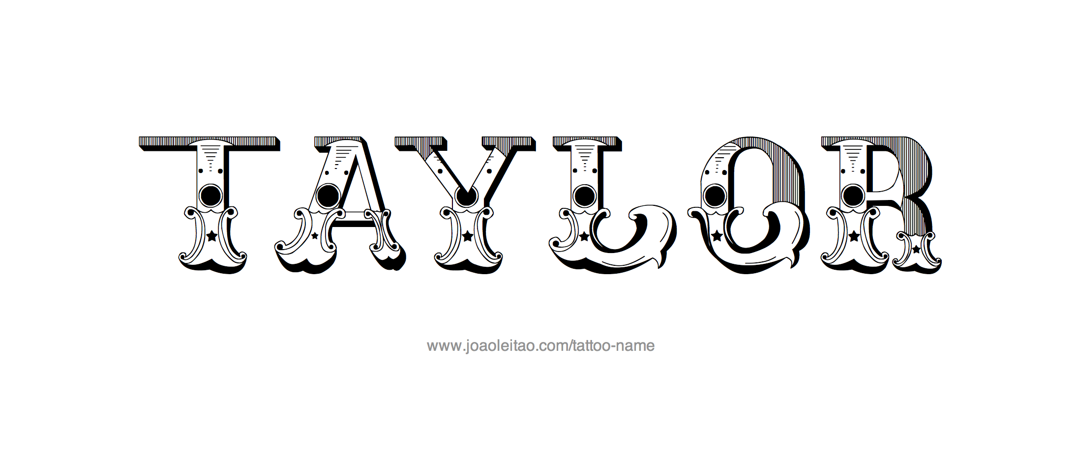 Taylor Name Tattoo Designs