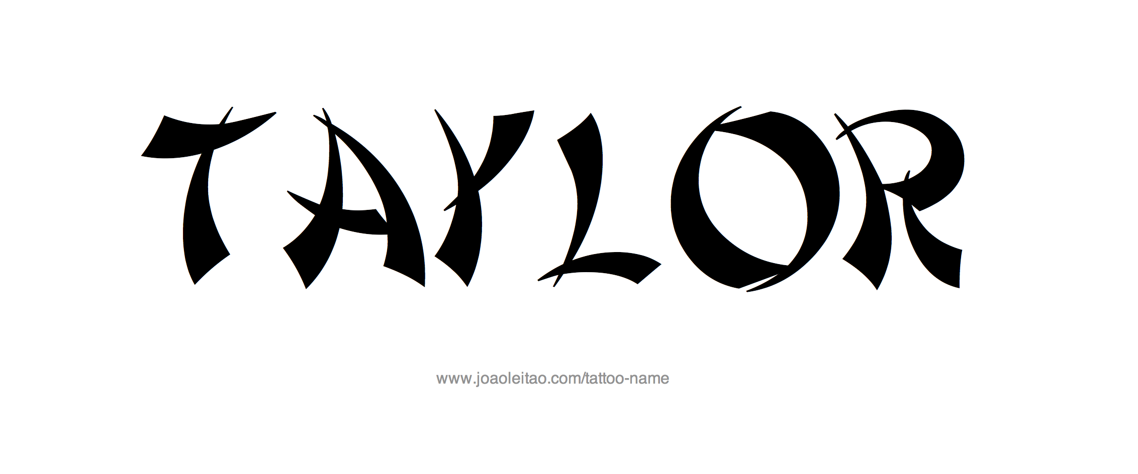 Taylor Name Tattoo Designs