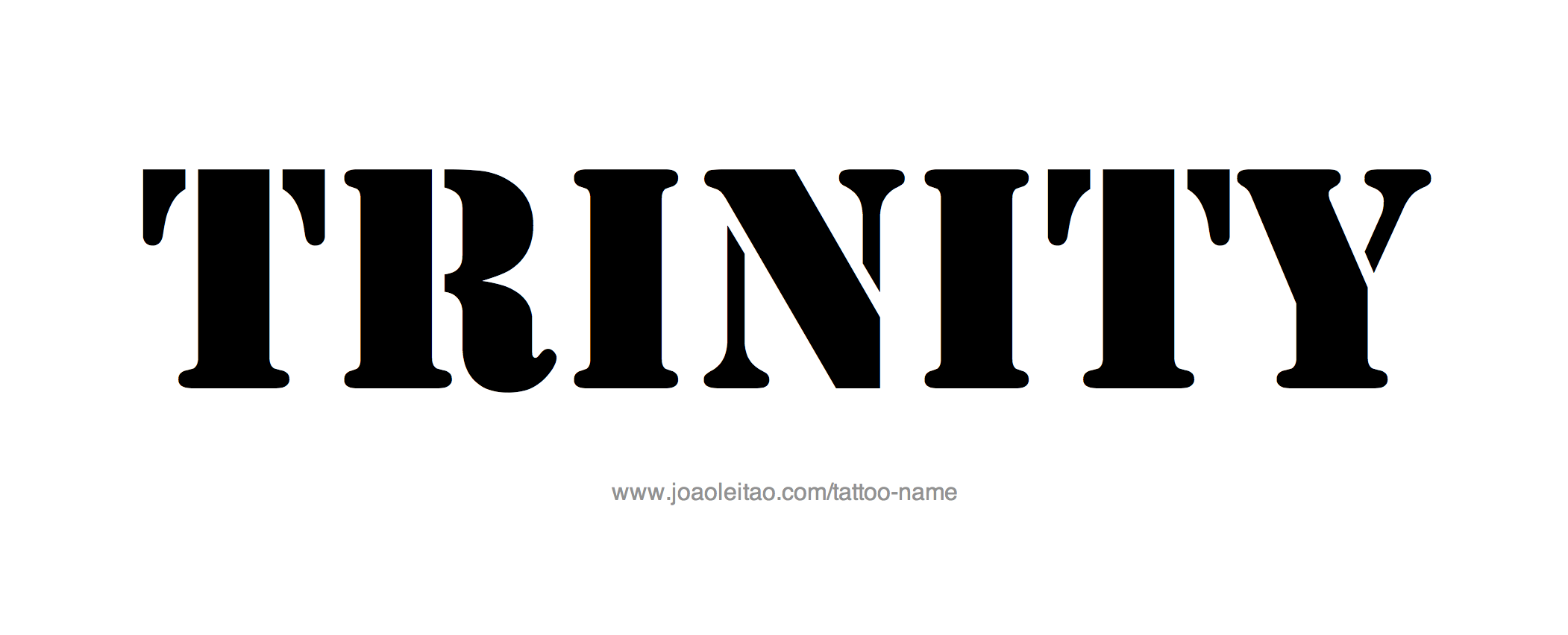 Trinity Name Tattoo Designs