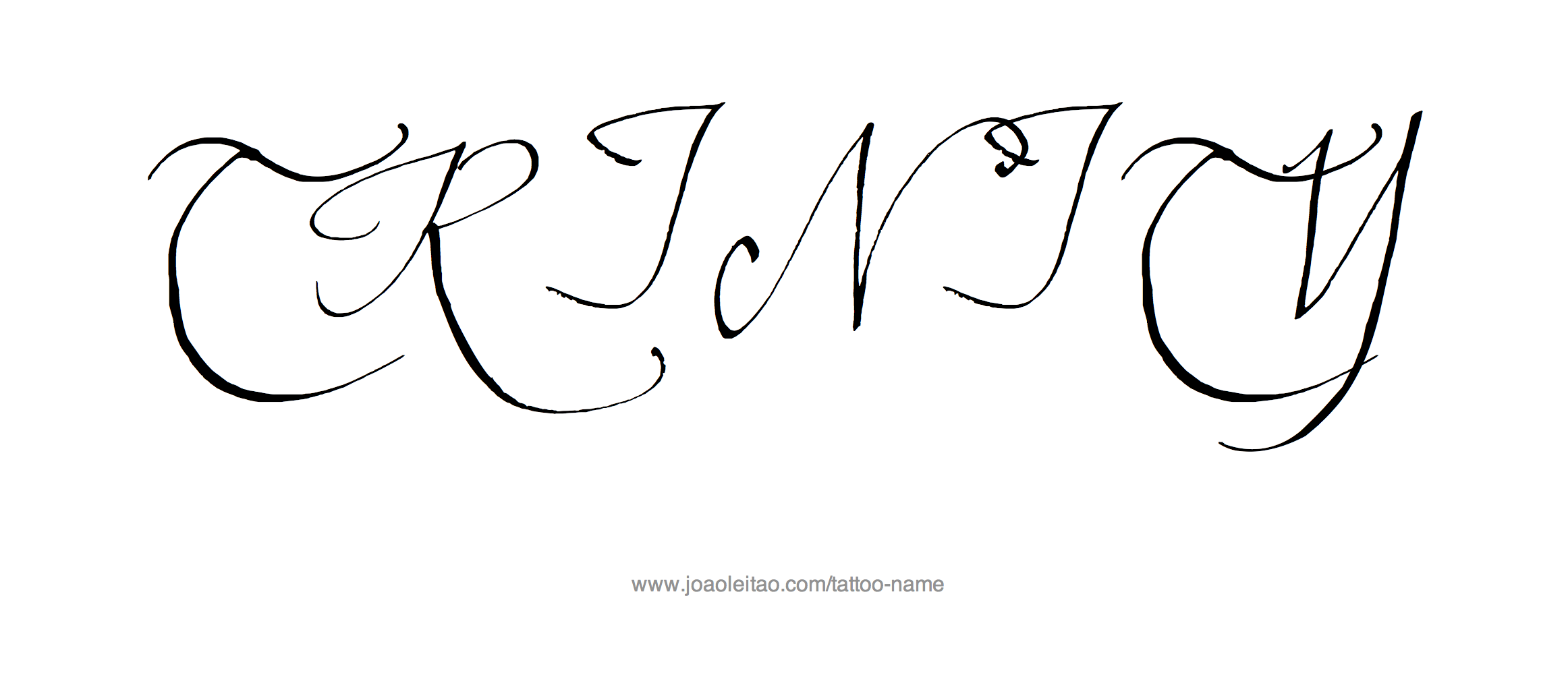 Trinity Name Tattoo Designs