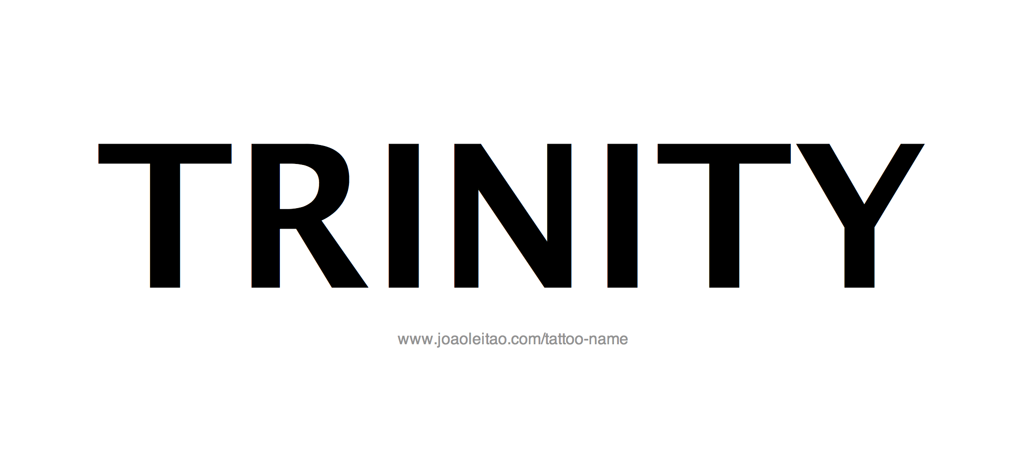 Trinity Name Tattoo Designs