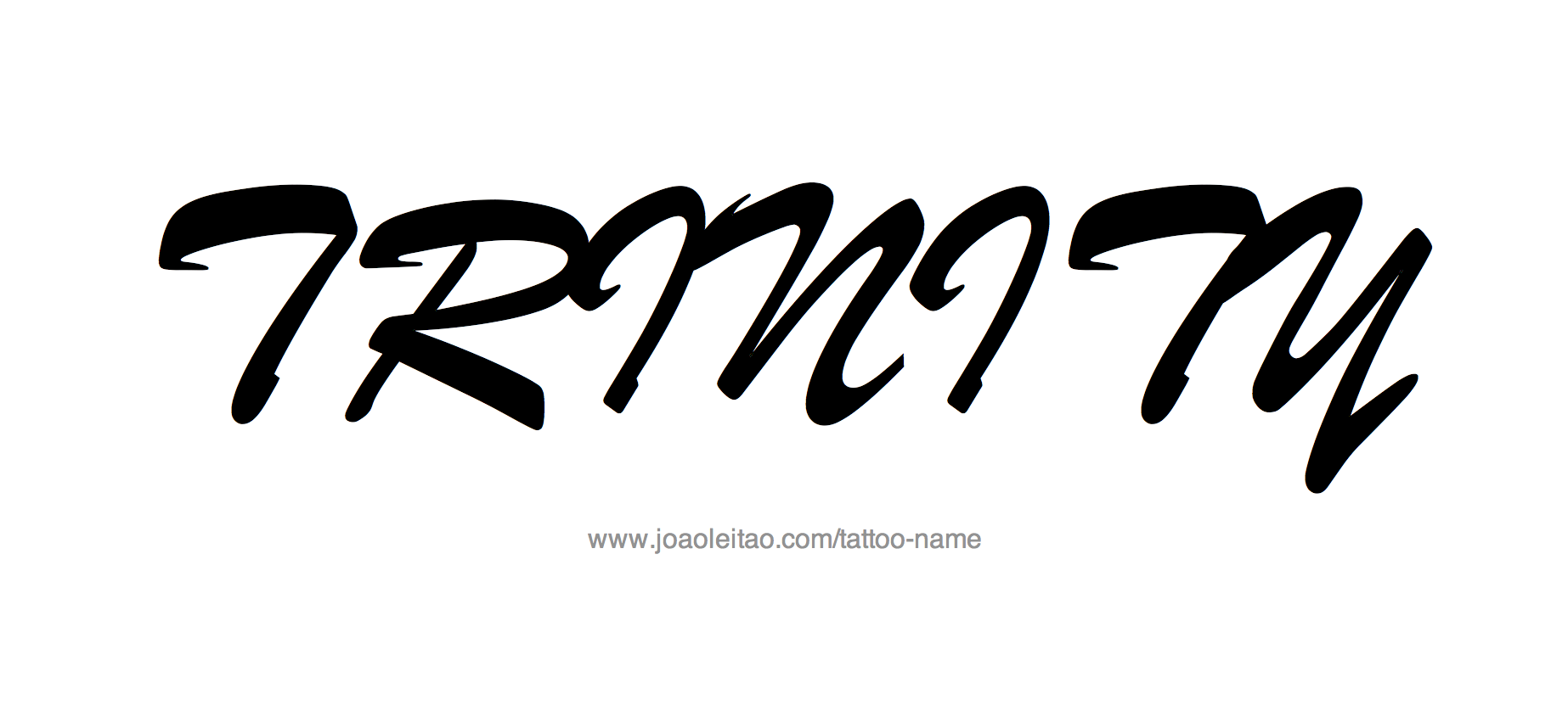 Trinity Name Tattoo Designs