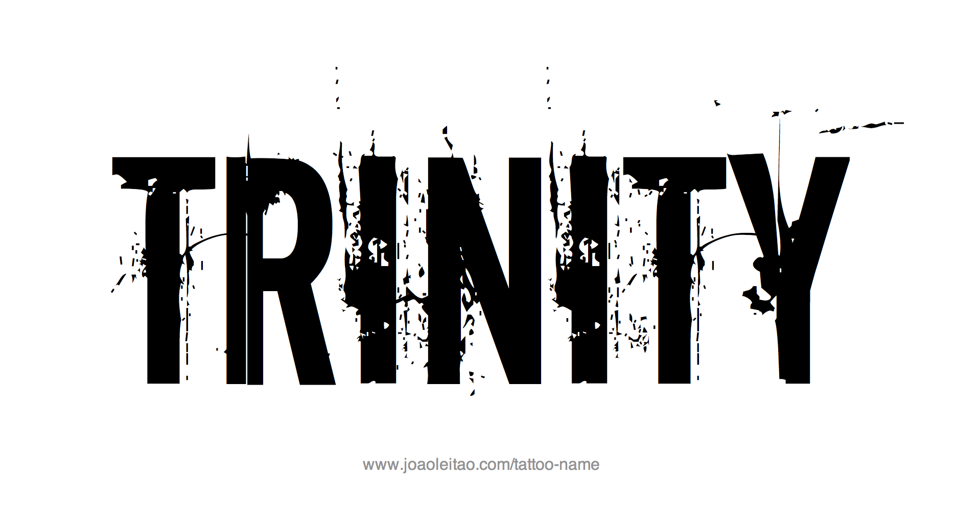 Trinity Name Tattoo Designs