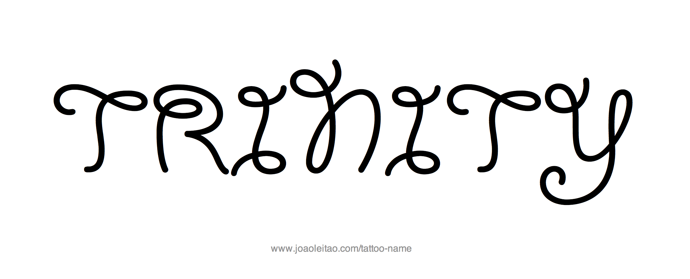 Trinity Name Tattoo Designs