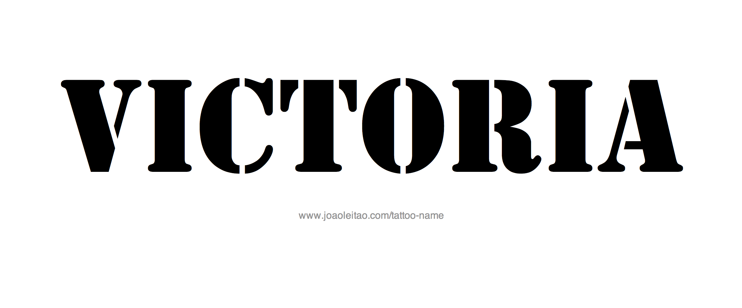 Victoria Name Tattoo Designs