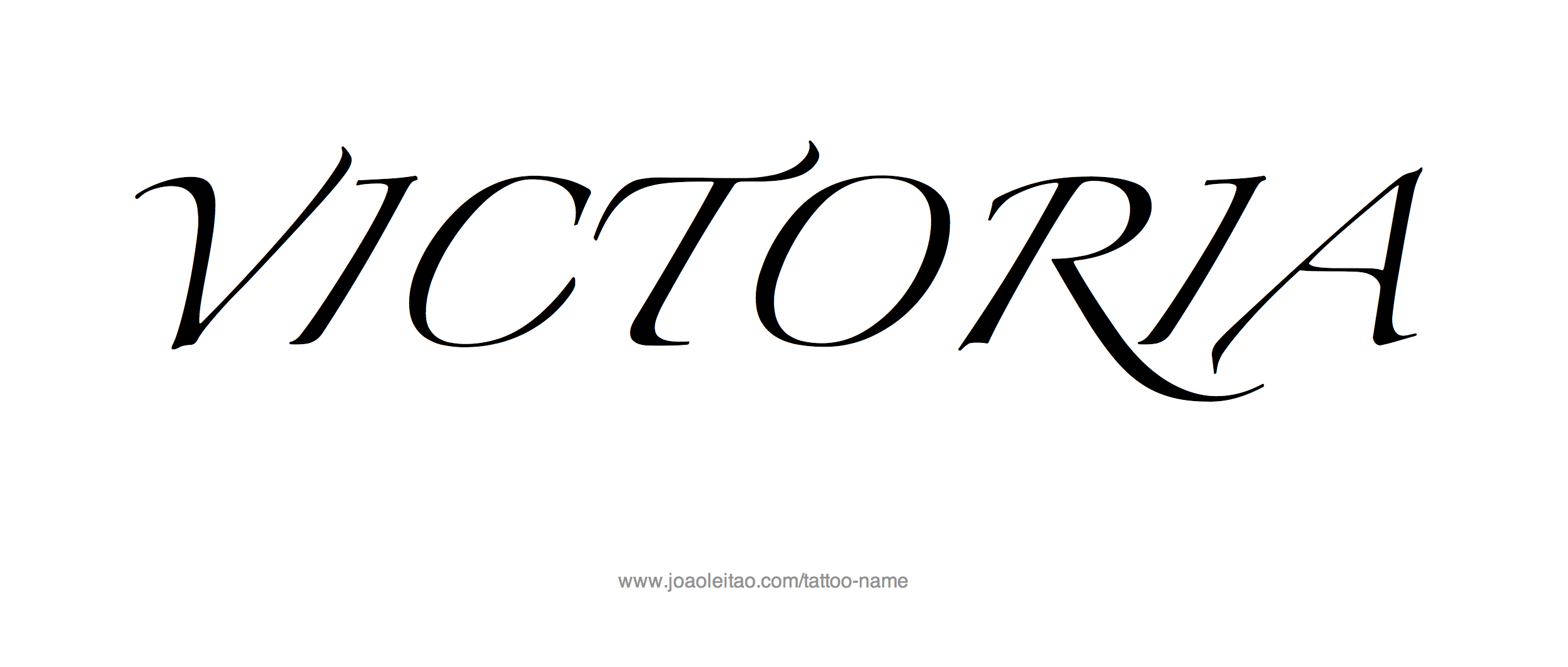 Victoria Name Tattoo Designs
