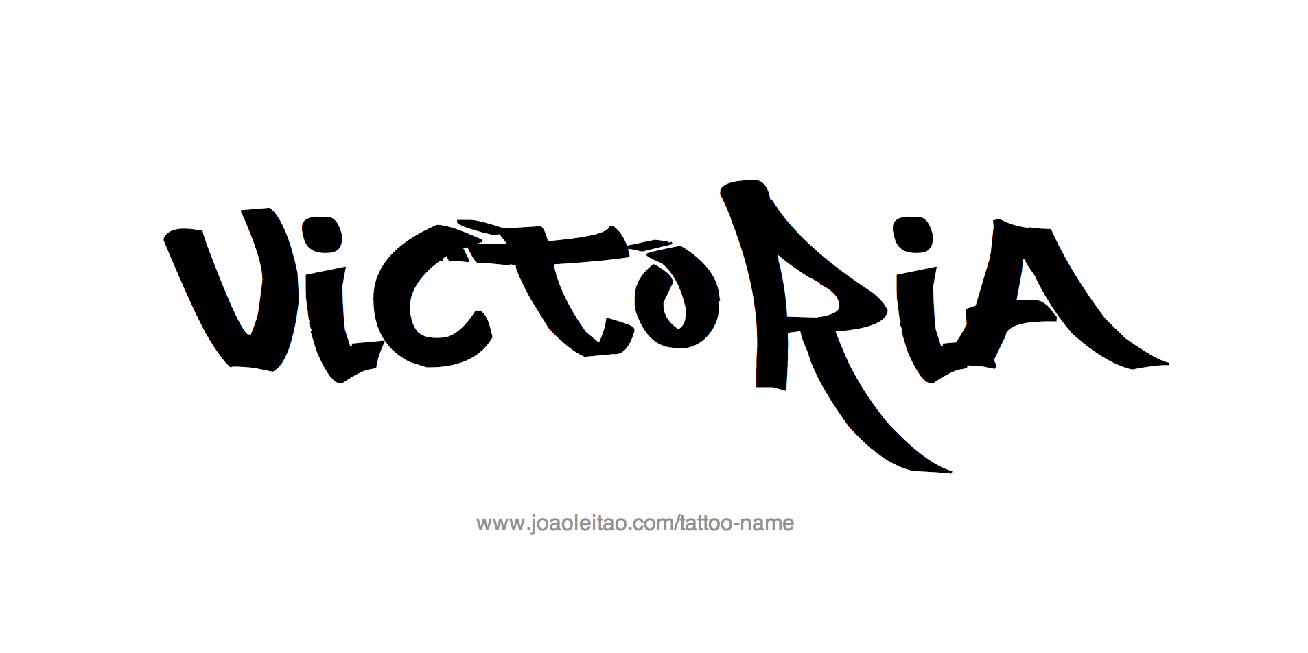 Victoria Name Tattoo Designs