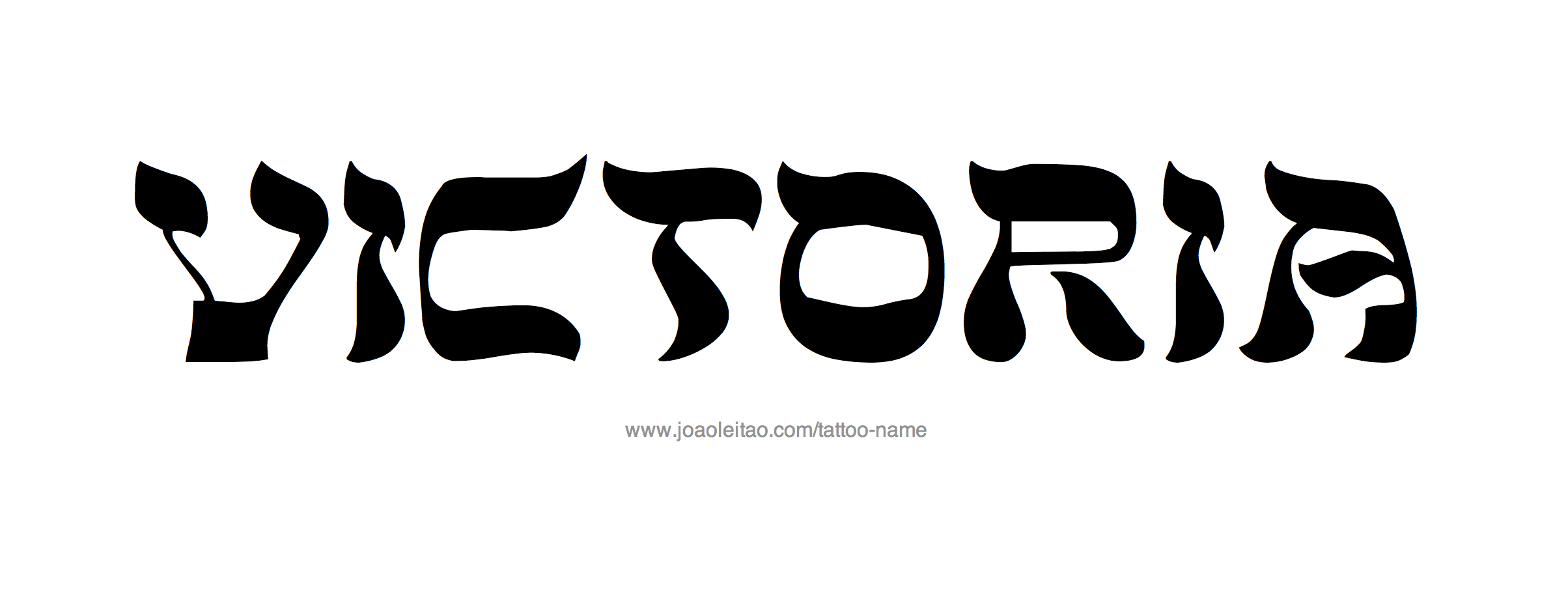 Victoria Name Tattoo Designs