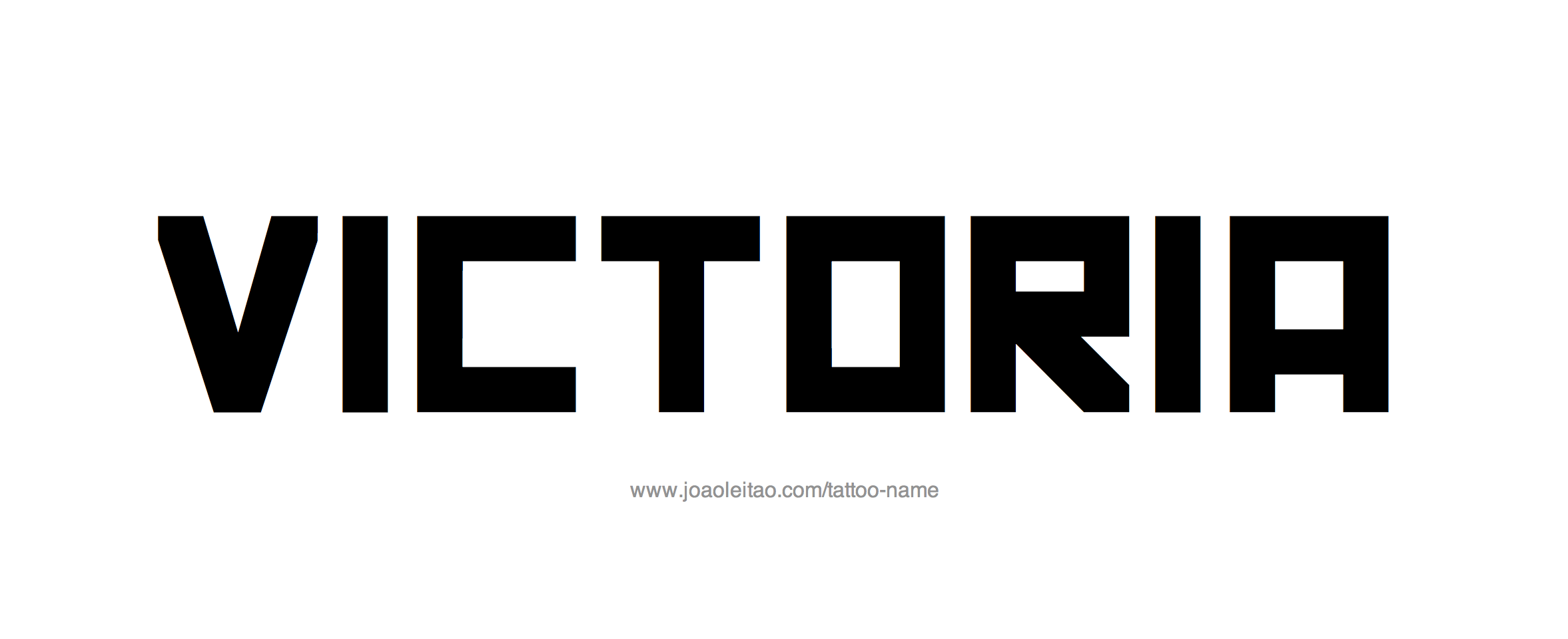 Victoria Name Tattoo Designs