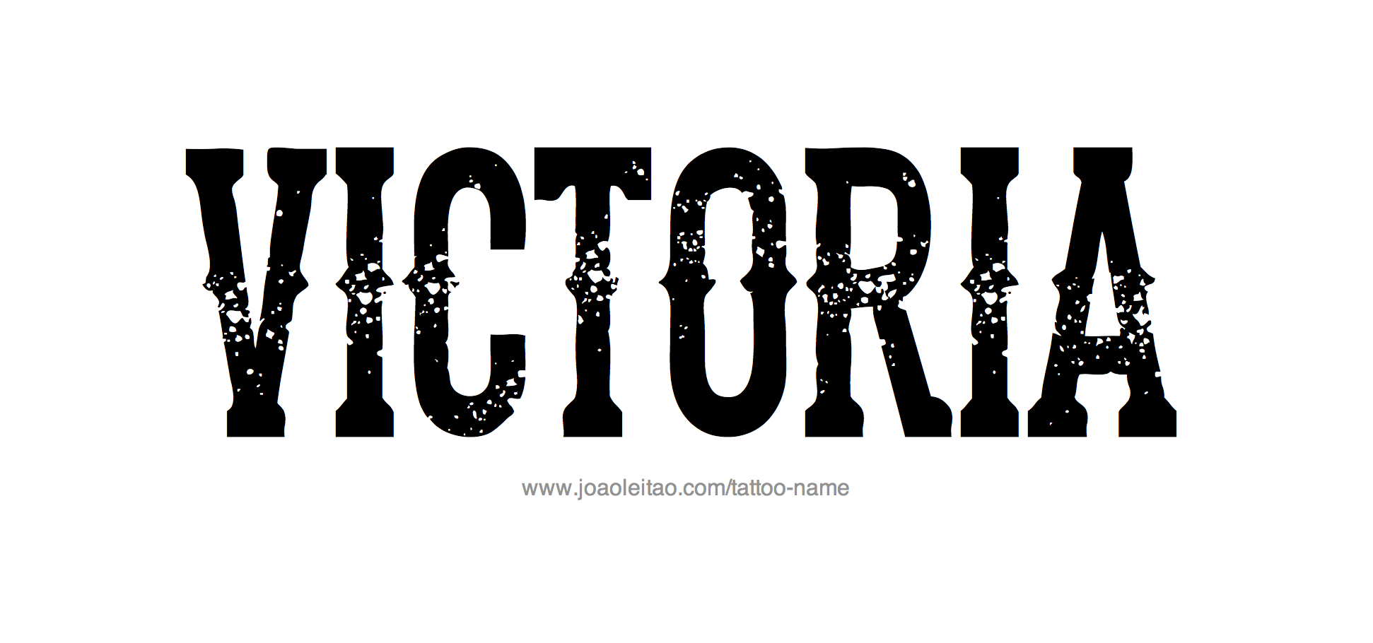 The Name Victoria In Graffiti