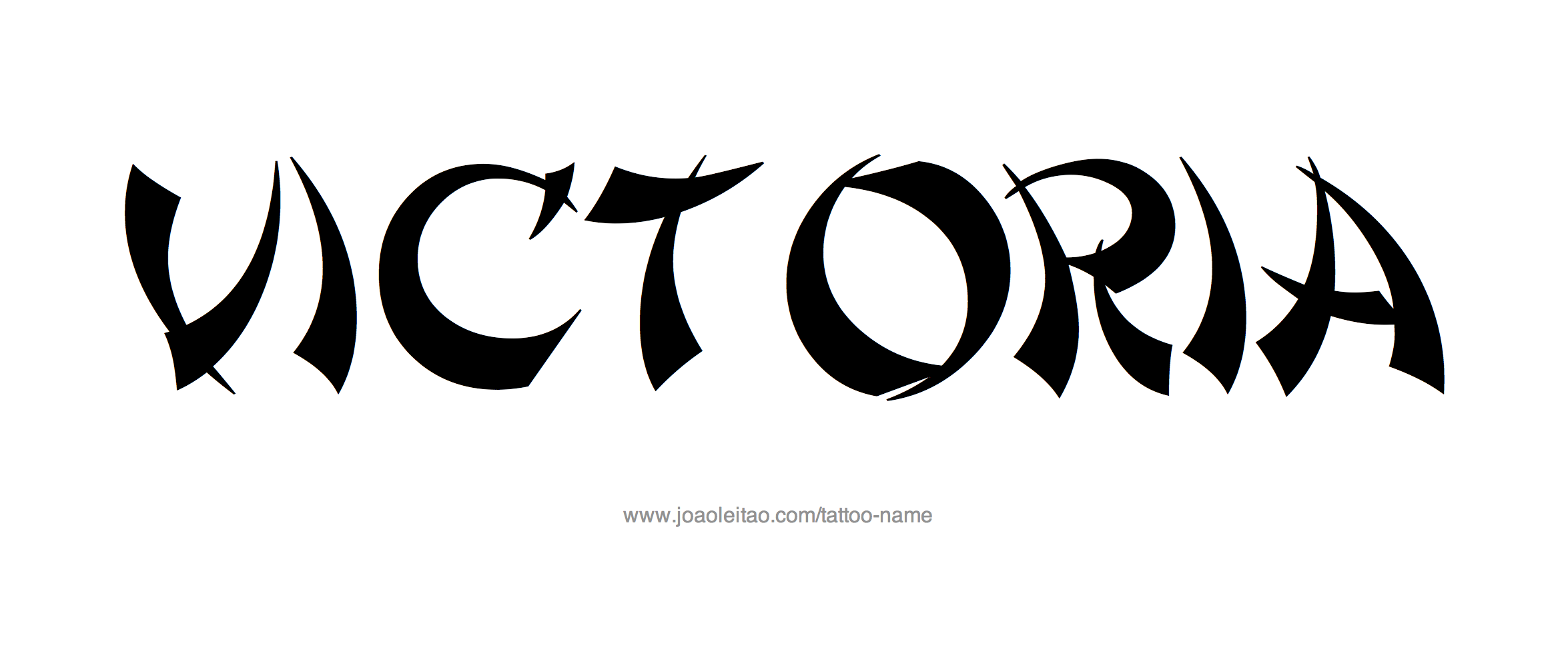 Victoria Name Tattoo Designs