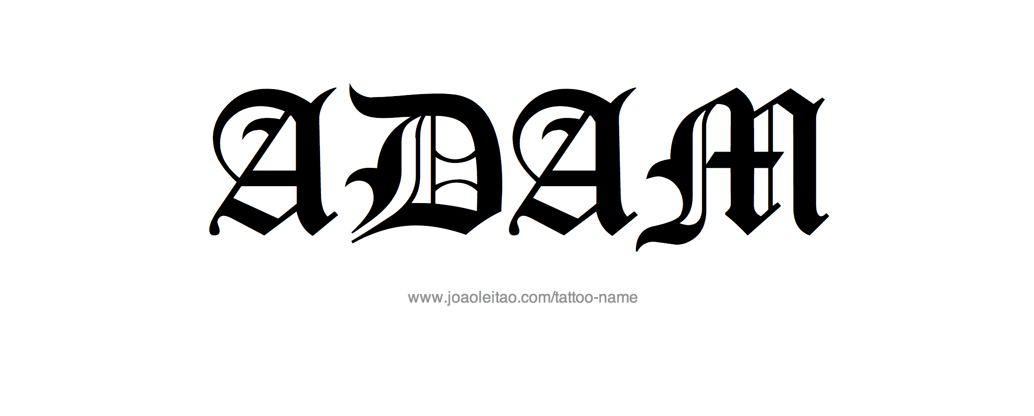 Adam Name Tattoo Designs