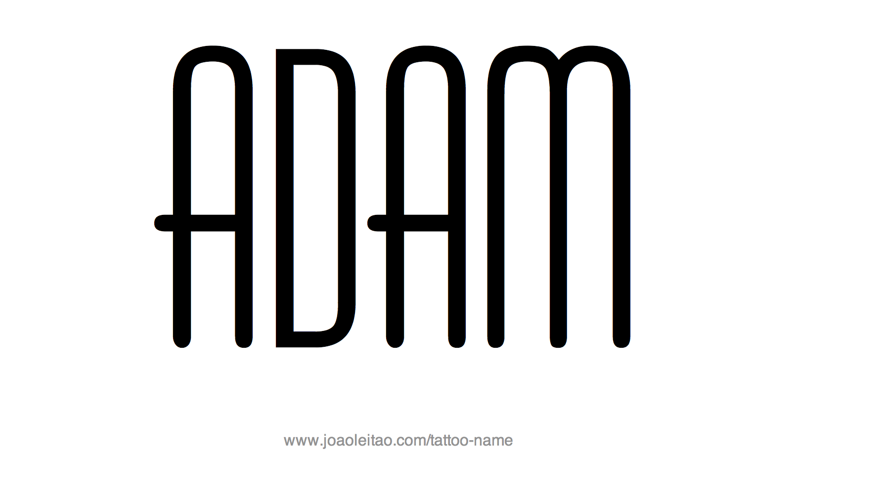 Adam Name Tattoo Designs