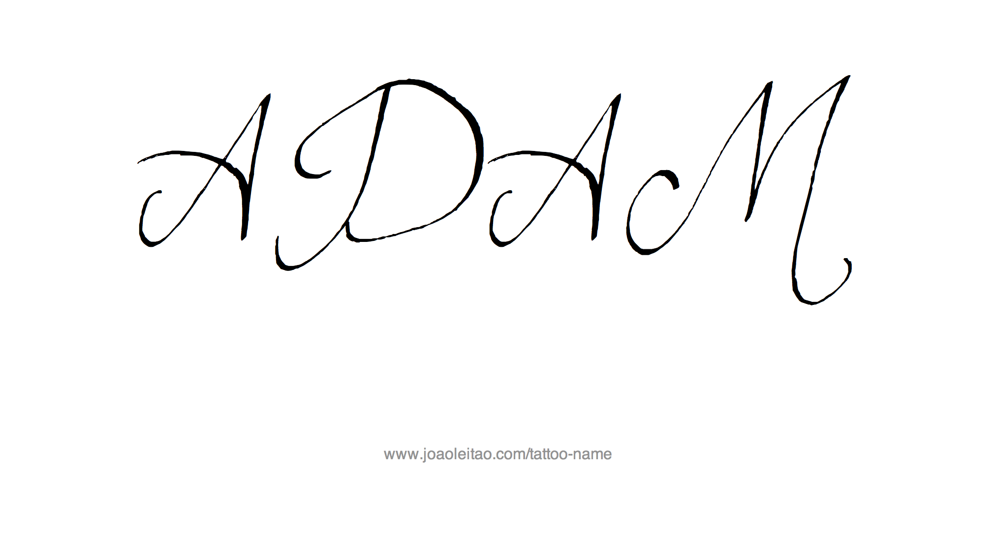 Adam Name Tattoo Designs