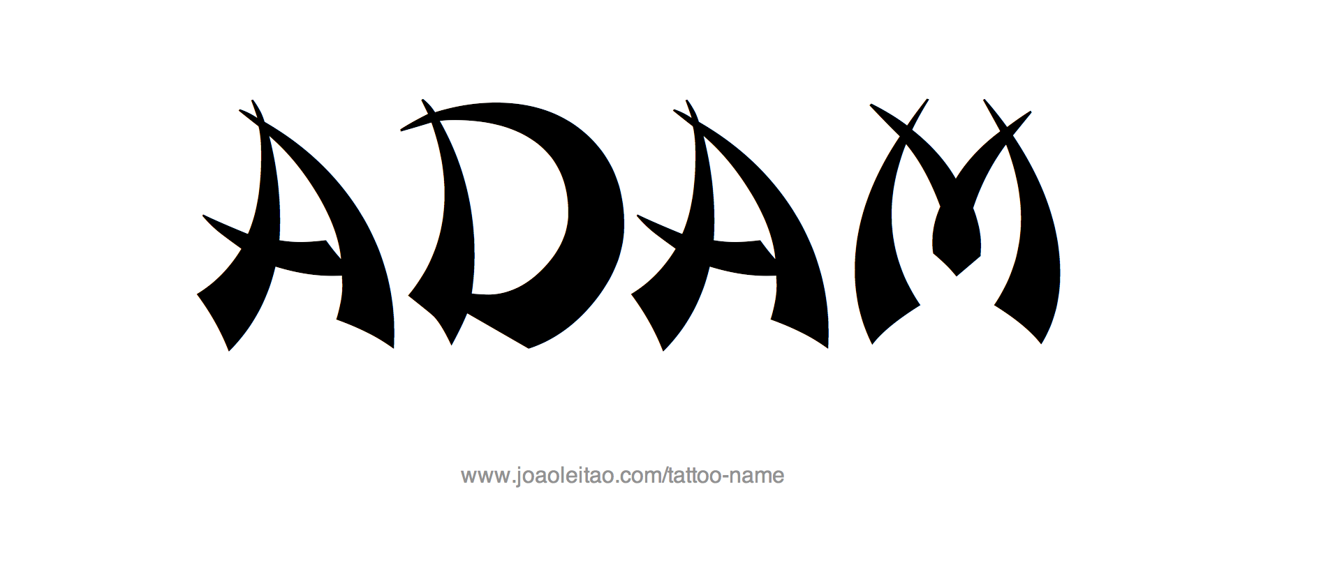 Adam Name Tattoo Designs