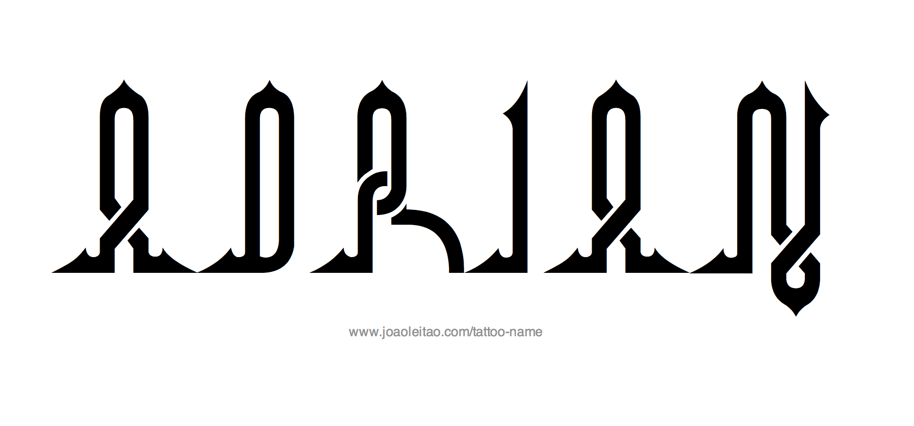 Adrian Name Tattoo Designs