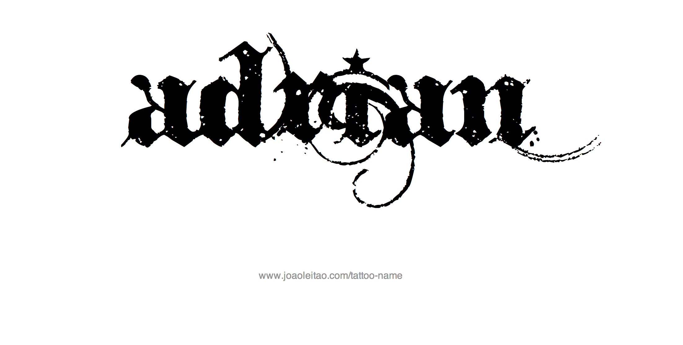 Adrian Name Tattoo Designs