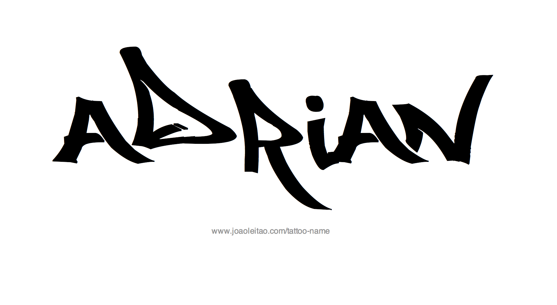 Adrian Name Tattoo Designs