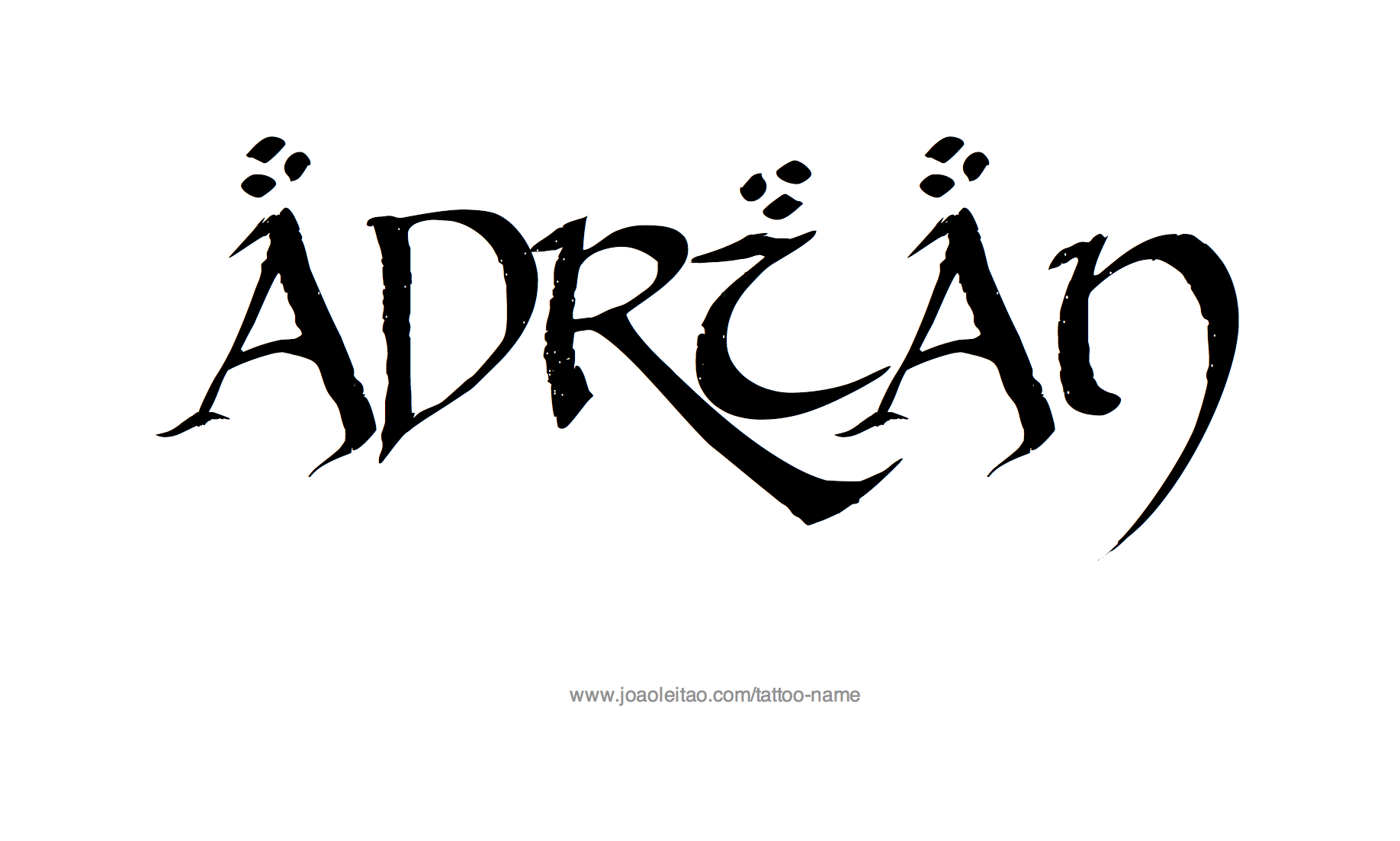 Adrian Name Tattoo Designs