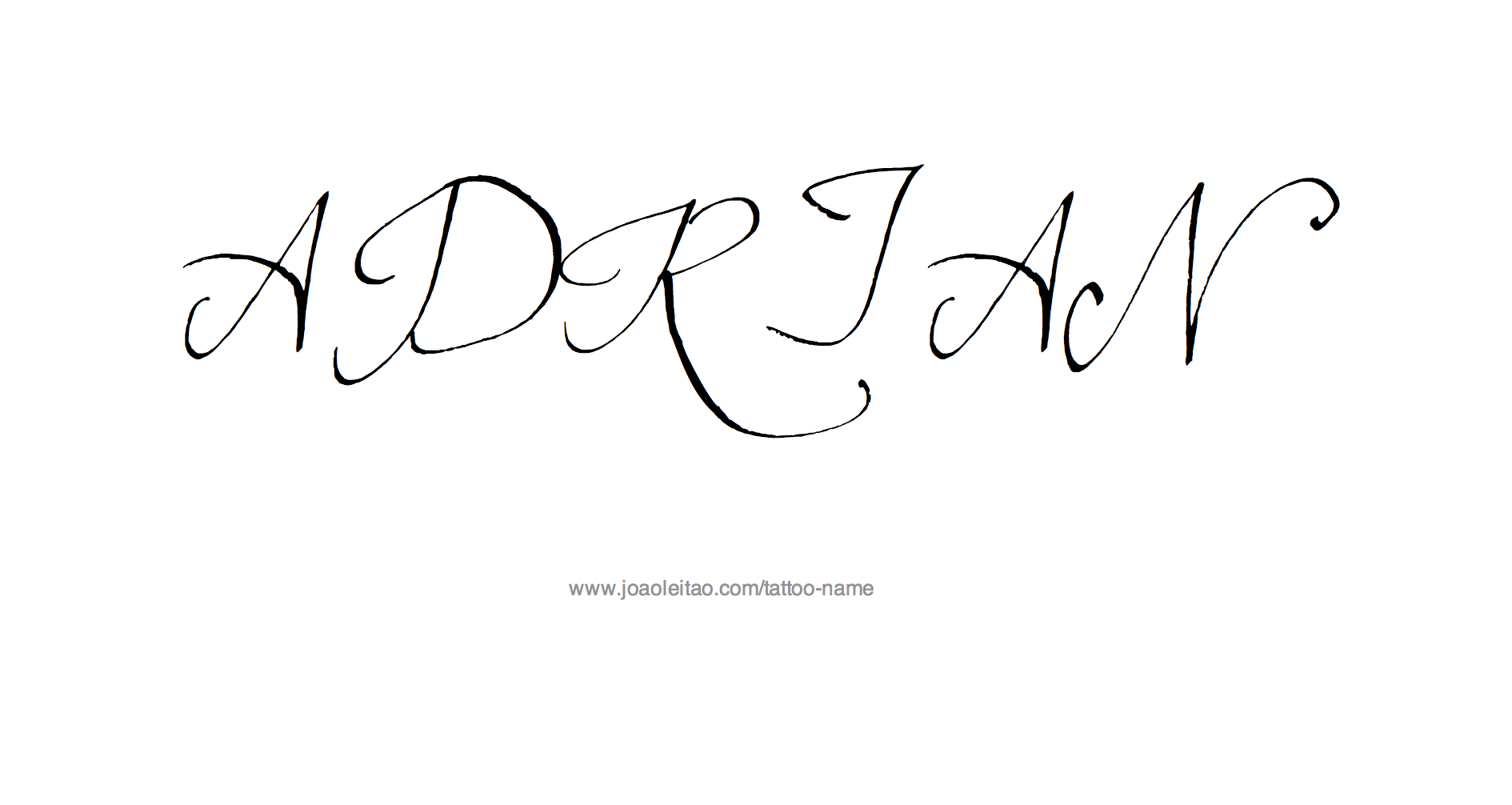 Adrian Name Tattoo Designs