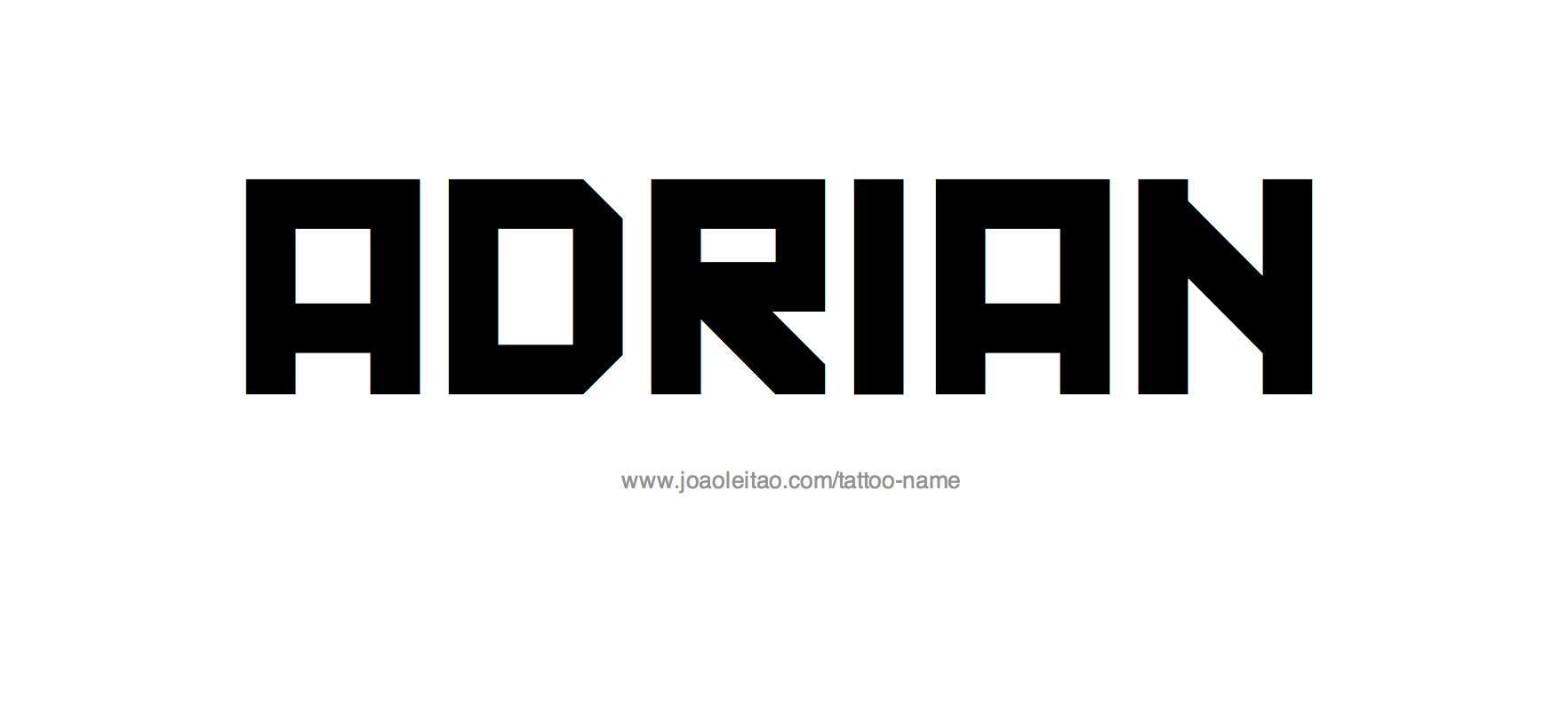 Adrian Name Tattoo Designs
