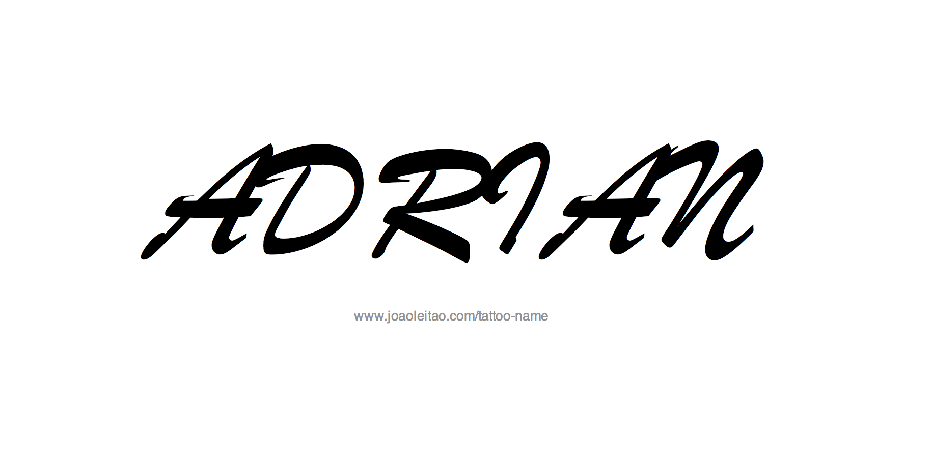 Adrian Name Tattoo Designs