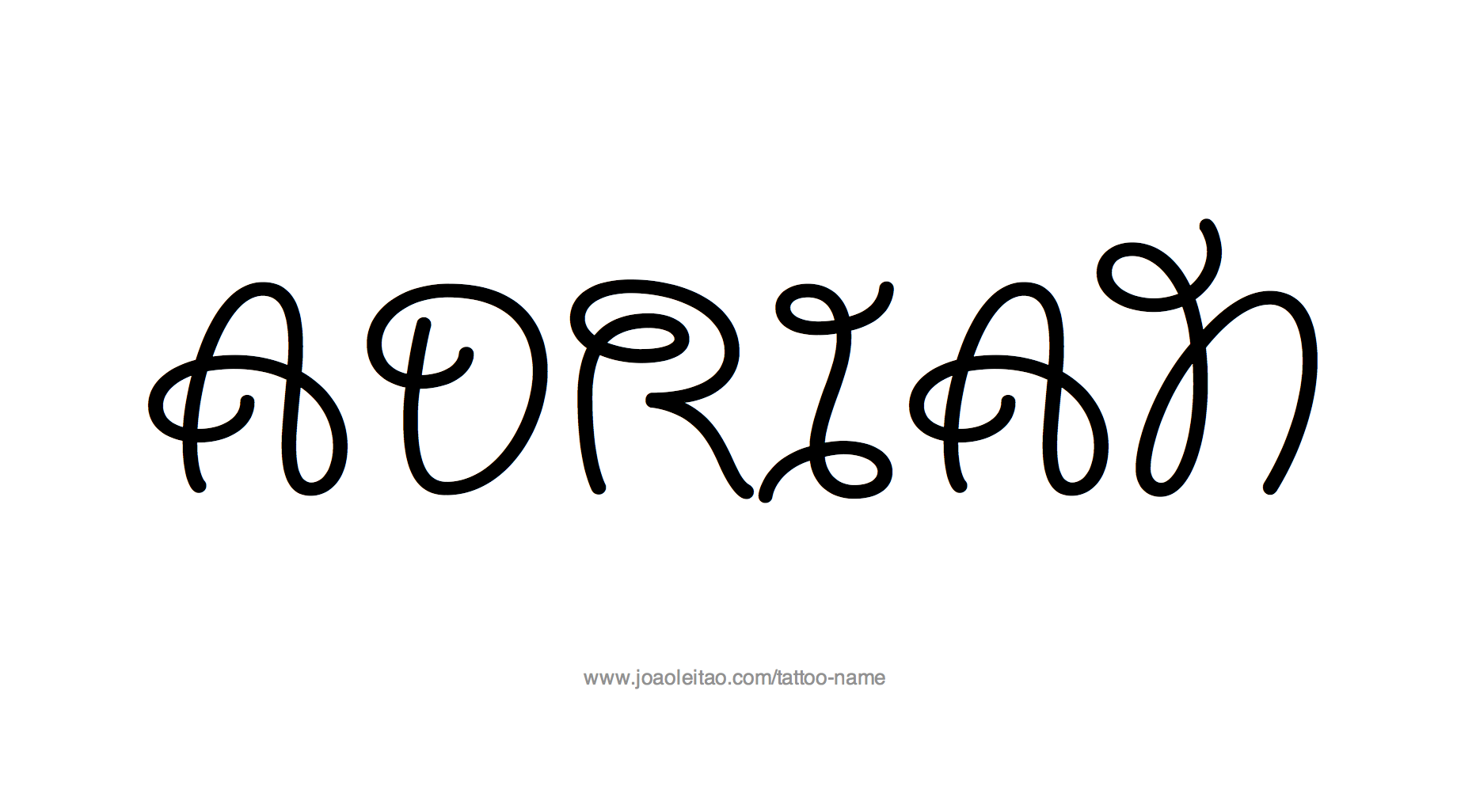 Adrian Name Tattoo Designs