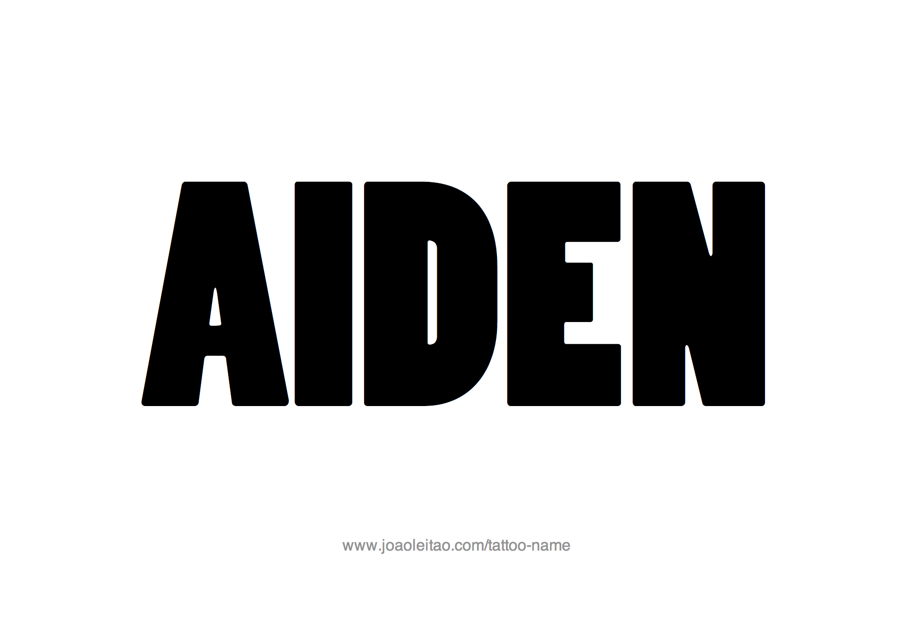 Aiden Name Tattoo Designs