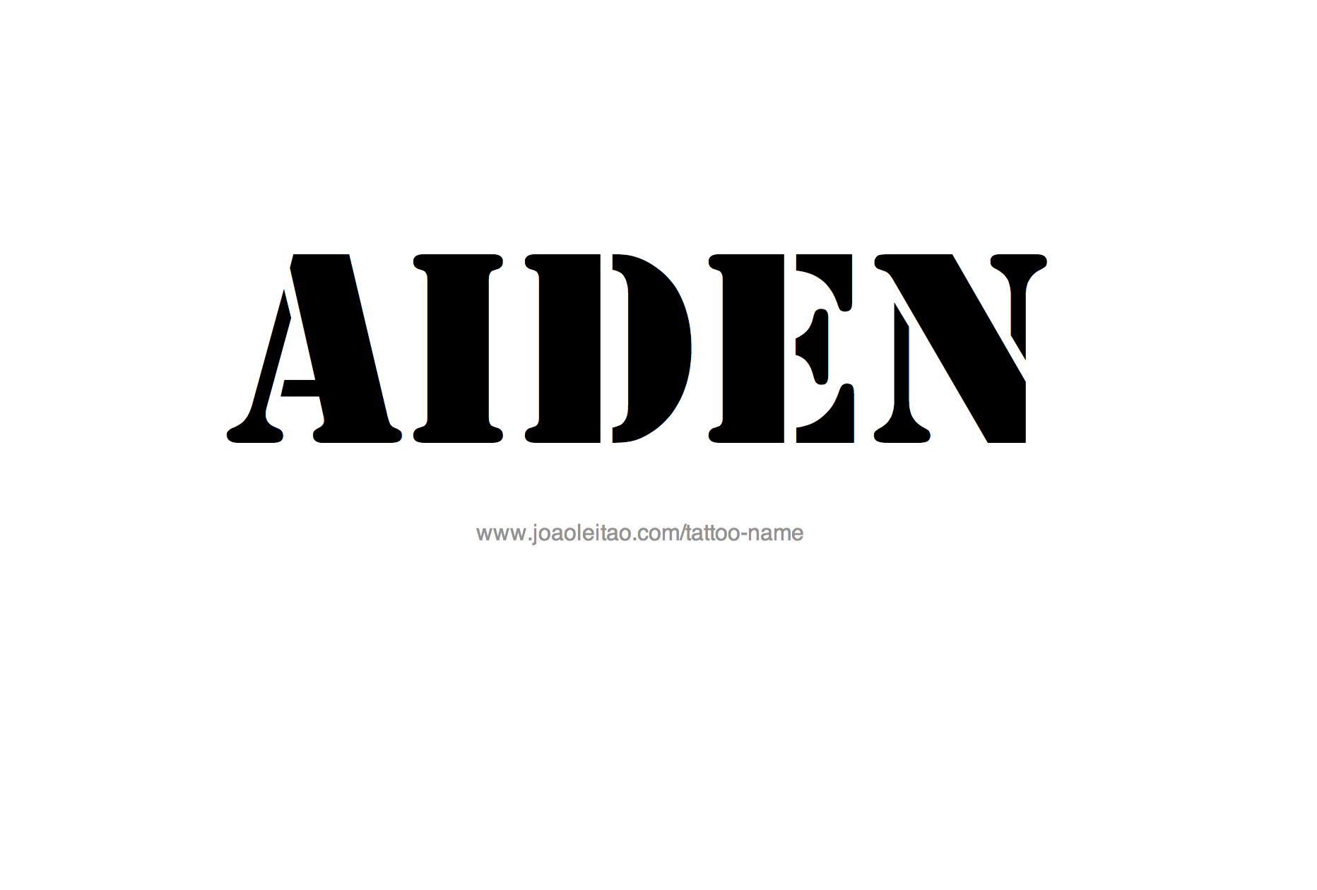 Aiden Name Tattoo Designs