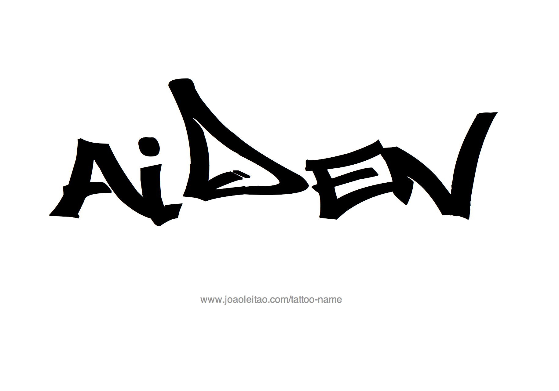 Aiden Name Tattoo Designs