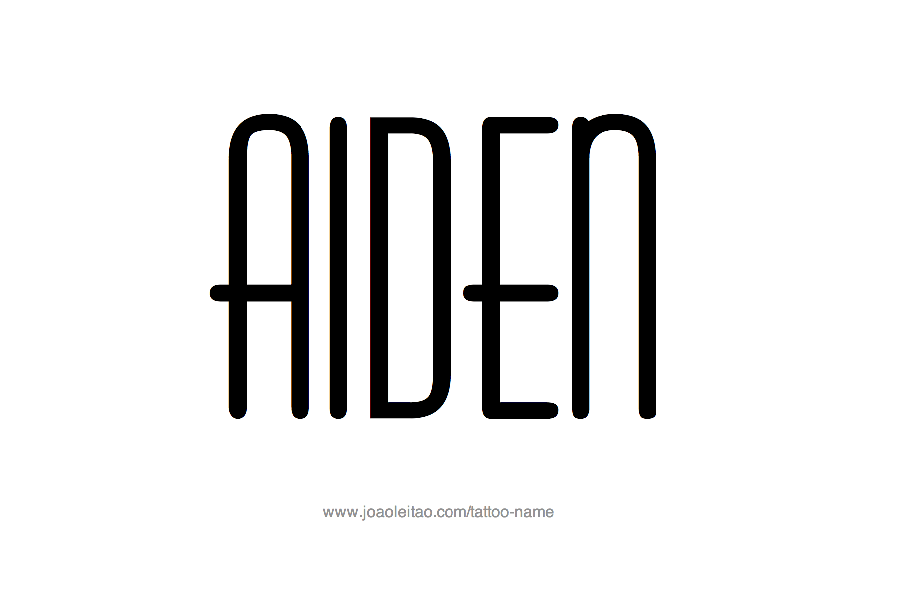 Aiden Name Tattoo Designs