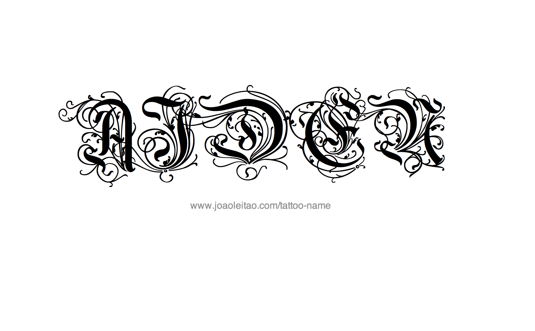 Aiden Name Tattoo Designs