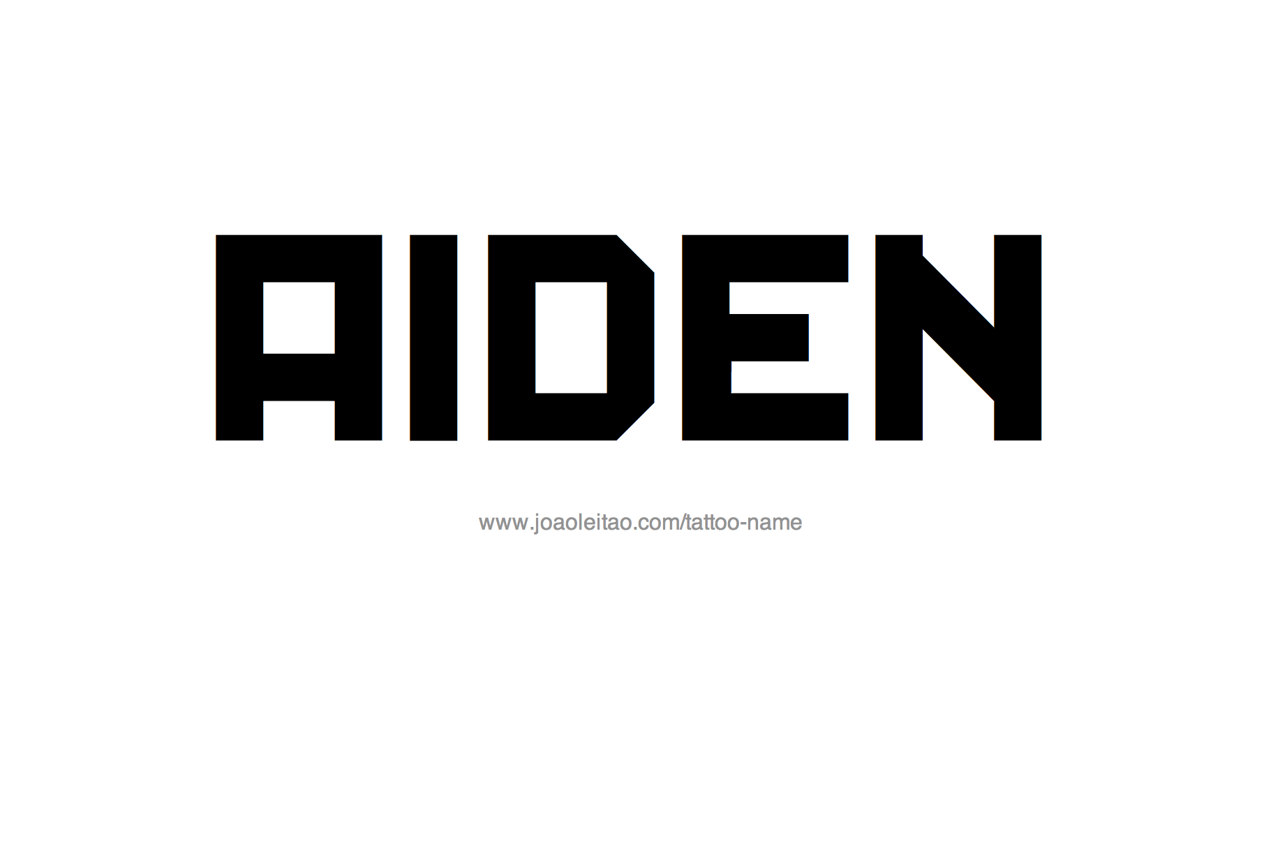 Aiden Name Tattoo Designs