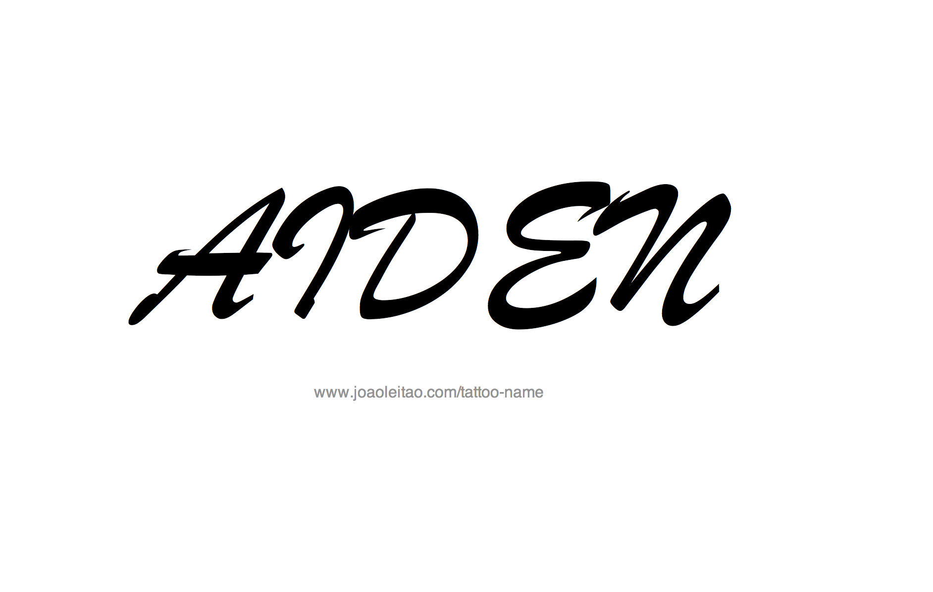 Aiden Name Tattoo Designs