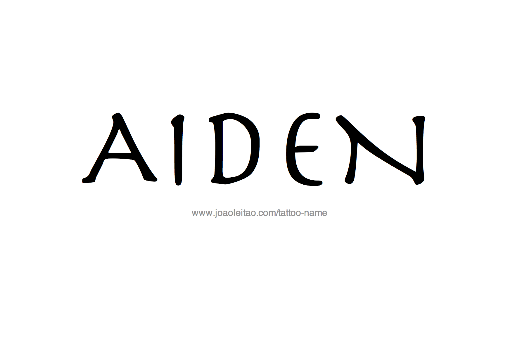 Aiden Name Tattoo Designs