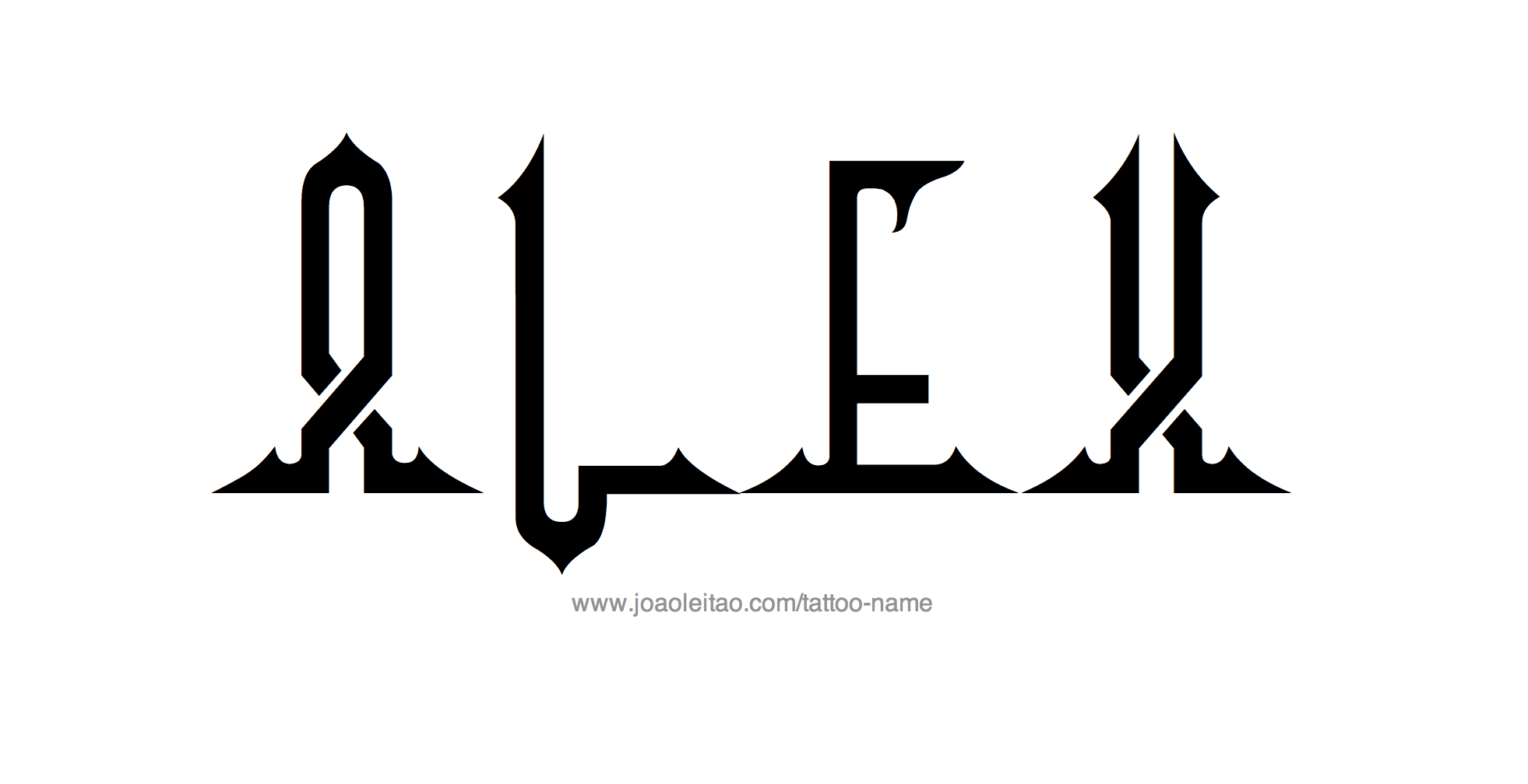Alex Name Tattoo Designs